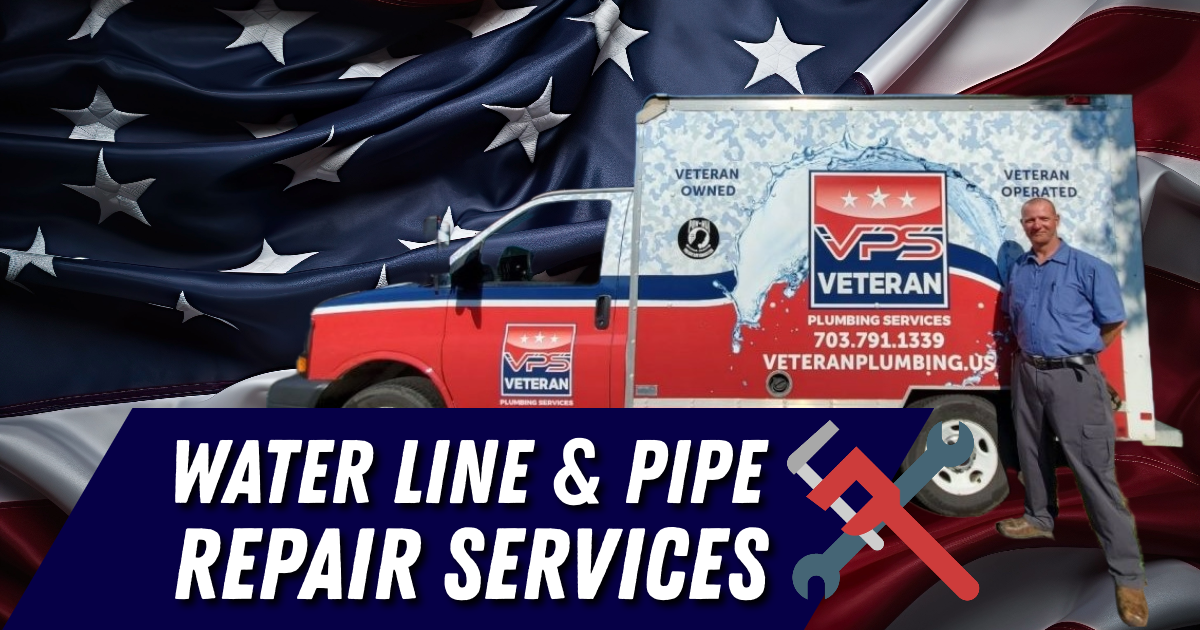 💦 Water Line & Pipe Repair 🔧 by Veteran Plumbing Services